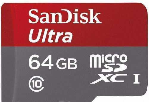 Карта памяти SanDisk microsdxc Ultra Class 10 UHS