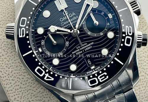 Часы omega seamaster 300m diver chrono black dial