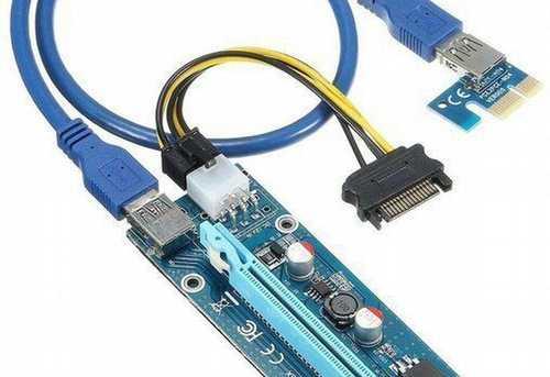 PCI-E PCI Express Riser USB3.0, 12v 6pin