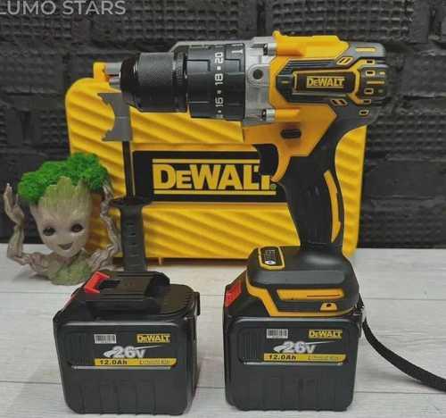 Шуруповерт для ледобура Dewalt 26V 12Ah.Крепкий