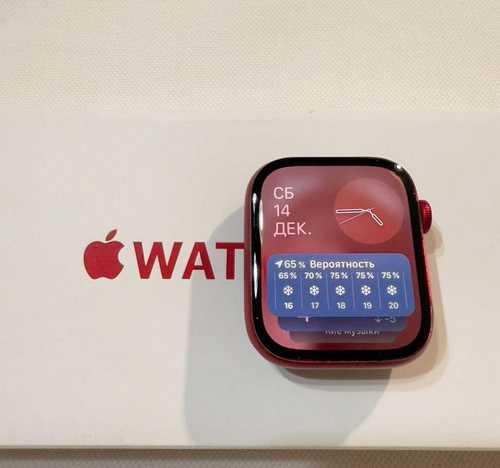 Apple Watch series 9 45 мм red