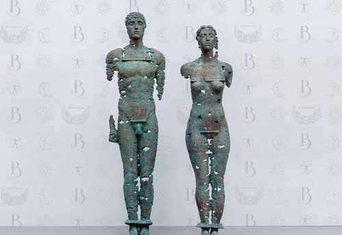 Современная скульптура Адам и Ева 188см