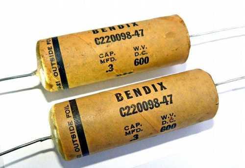 Конденсаторы Bendix Beeswax 0,3F 600V USA