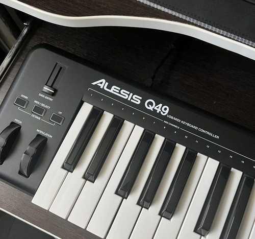 Alesis q49 Midi клавиатура