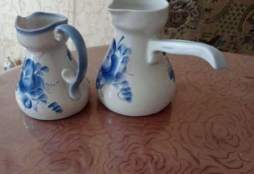 Молочник и турка для кофе
