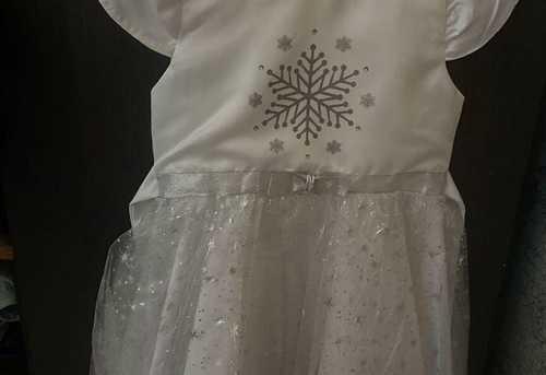 Нарядное платье для девочки 110 116 снежинка