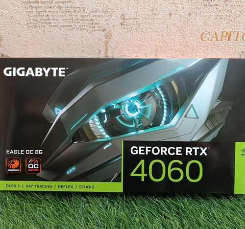 Новая видеокарта Gigabyte RTX 4060 8гб Eagle OC