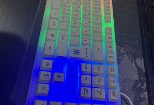 Игровая клавиатура defender white GK-172
