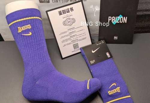 Высокие носки Nike Everyday Elite & Lakers NBA