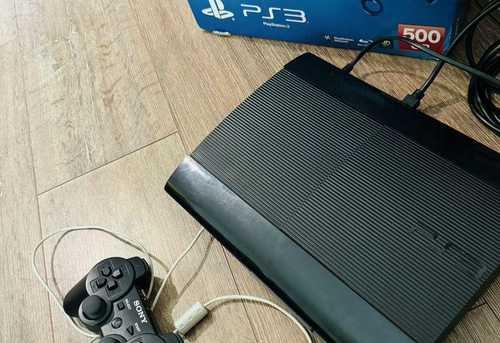 PS3 Super Slim 500GB скол не раб дисковод прошита