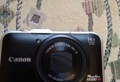 Цифровой фотоаппарат Canon PowerShot SX230 HS