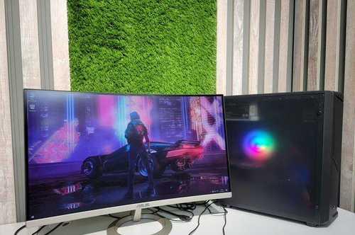 Игровой I3-10100F/DDR4 16gb/ssd120 gb/R7 350-2gb