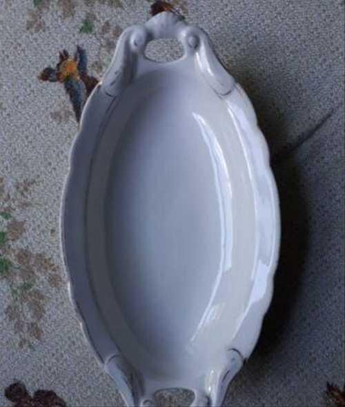 Изящная фарфоровая селедочница, М.С. Кузнецов