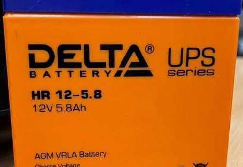 Аккумуляторная батарея Delta 12V 5.8 A/h