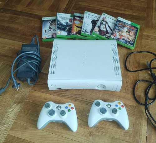 Xbox 360 Jasper + лицензионные игры