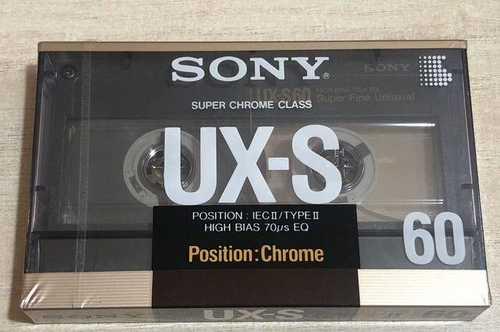 Аудиокассета Sony UX-S 60 (Япония) 1988 год