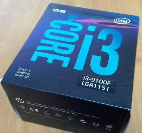 Процессор intel core i3 9100f