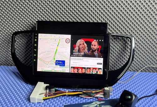 Магнитола с экраном 9 дюймов для Hyundai Solaris 2
