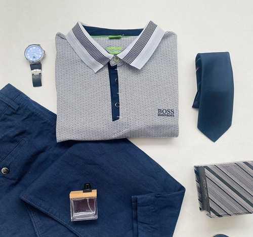 Футболка polo мужская hugo boss xxl 52 54 оригинал