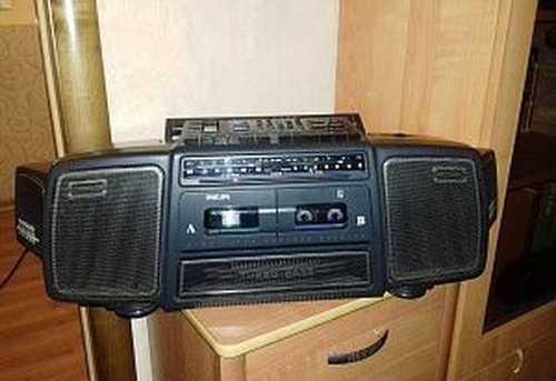 Стереомагнитола phillips AW7693/01 vintage boombox