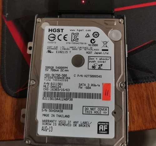 Жёсткий диск для ноутбука Hdd 2.5 500gb