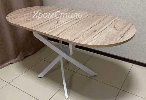 Кухонный раздвижной стол "Ежик" пластик под дерево