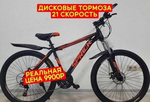 Велосипед горный Черно-оранжевый