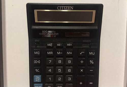 Калькулятор офисный Citizen SDC-888T II 12-digit