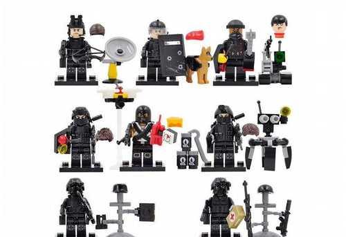 Минифигурки Lego военные спецназ swat