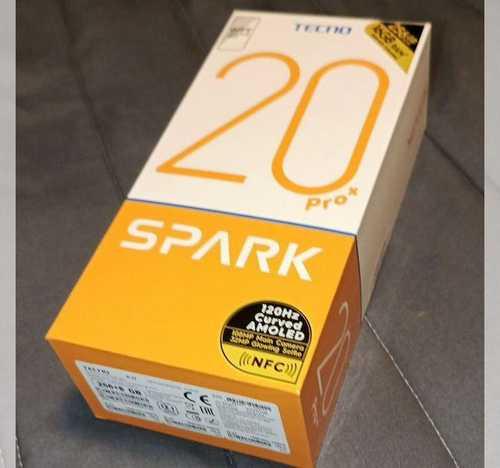 Коробка от телефона tecno spark 20 pro+