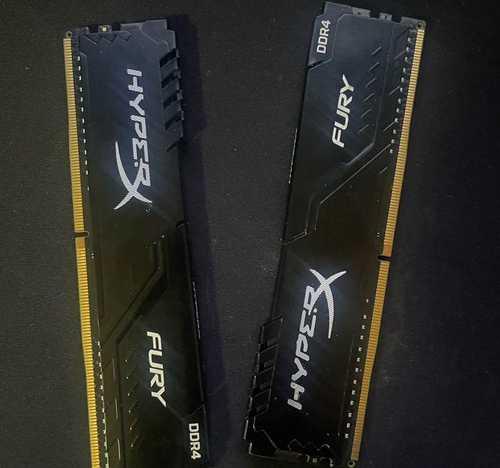 Озу 2x8gb HyperX Fury black CL16