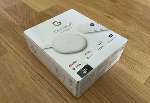 Chromecast google TV 4k, товар новый