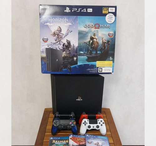 Sony playstation 4 pro 1tb с играми