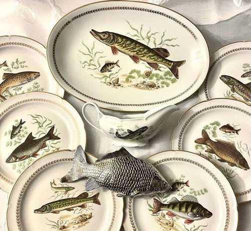 Рыбный набор Лимож тарелки limoges