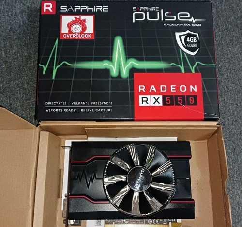 Видеокарта Radeon RX 550 4gb