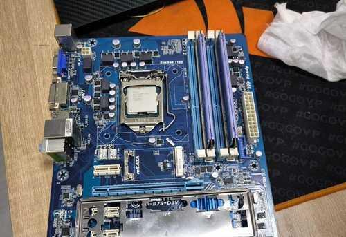 Lga 1155 комплект: B75/i5 3570/2х4озу