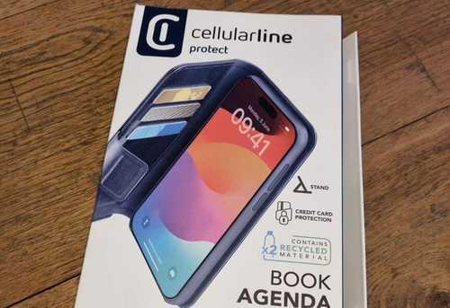 Чехол для iPhone 15 cellularline book agenda