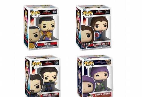 Funko pop Marvel: Wong, Carter, Goblin, Strange