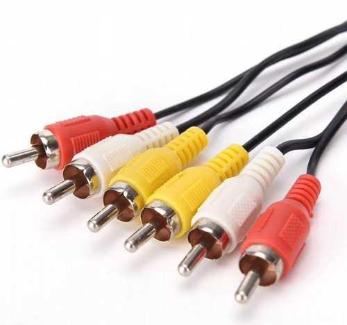 Кабель 3RCA - 3RCA новый