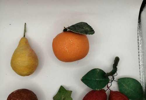 Ватные елочные игрушки "овощи-фрукты" 5 шт mar