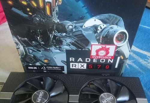 Игровая карта AMD radeon rx 570 8gb nitro+