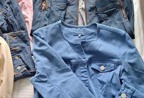 Куртки ветровки джинсовки 38-40