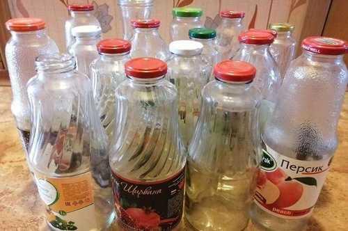 Бутылки стеклянные на 1 литр и 0,7 литра