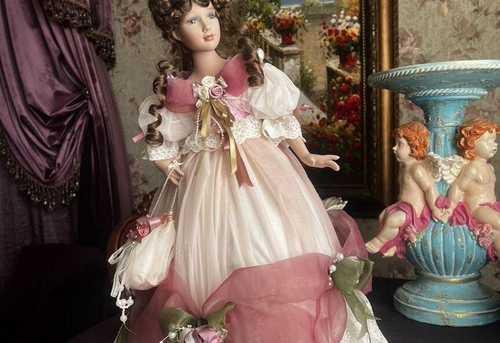 Кукла фарфоровая коллекционная 58см