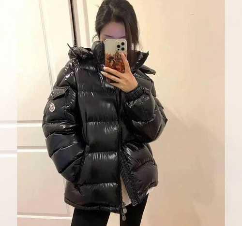 Куртка Moncler maya глянцевая с NFC