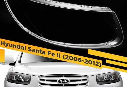 Стекло для фары Hyundai Santa Fe II (2006-2012) Пр