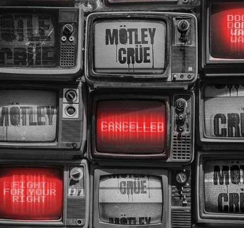 Виниловая пластинка Motley Crue - Cancelled (EP) (Red Black Splatter Limited LP, 45 RPM)