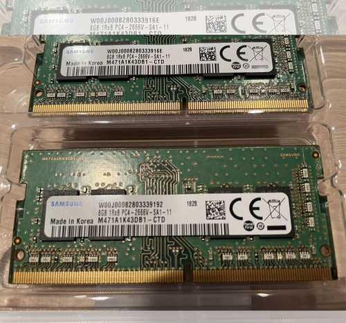 Оперативная память samsung So Dimm DDR4 8gb