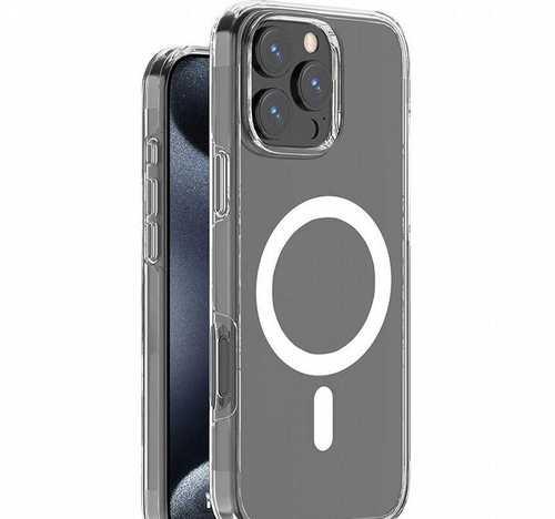 Чехол для iPhone 16 Pro Max Deppa Gel Origin MagSafe Прозрачный