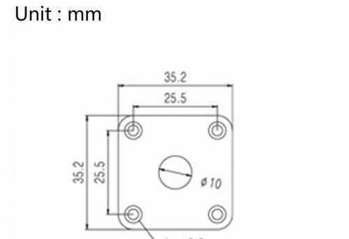 Накладка выходного разъема гитары Musiclily MX1708